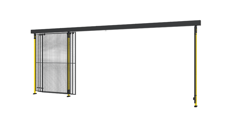 X-Guard Machine guarding - Triple sliding door with 3-step rail