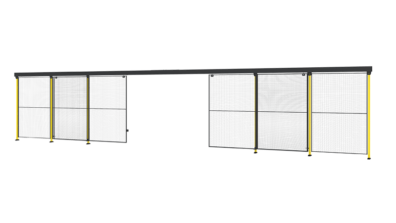 X-Guard Machine guarding - Sliding door with centre lock