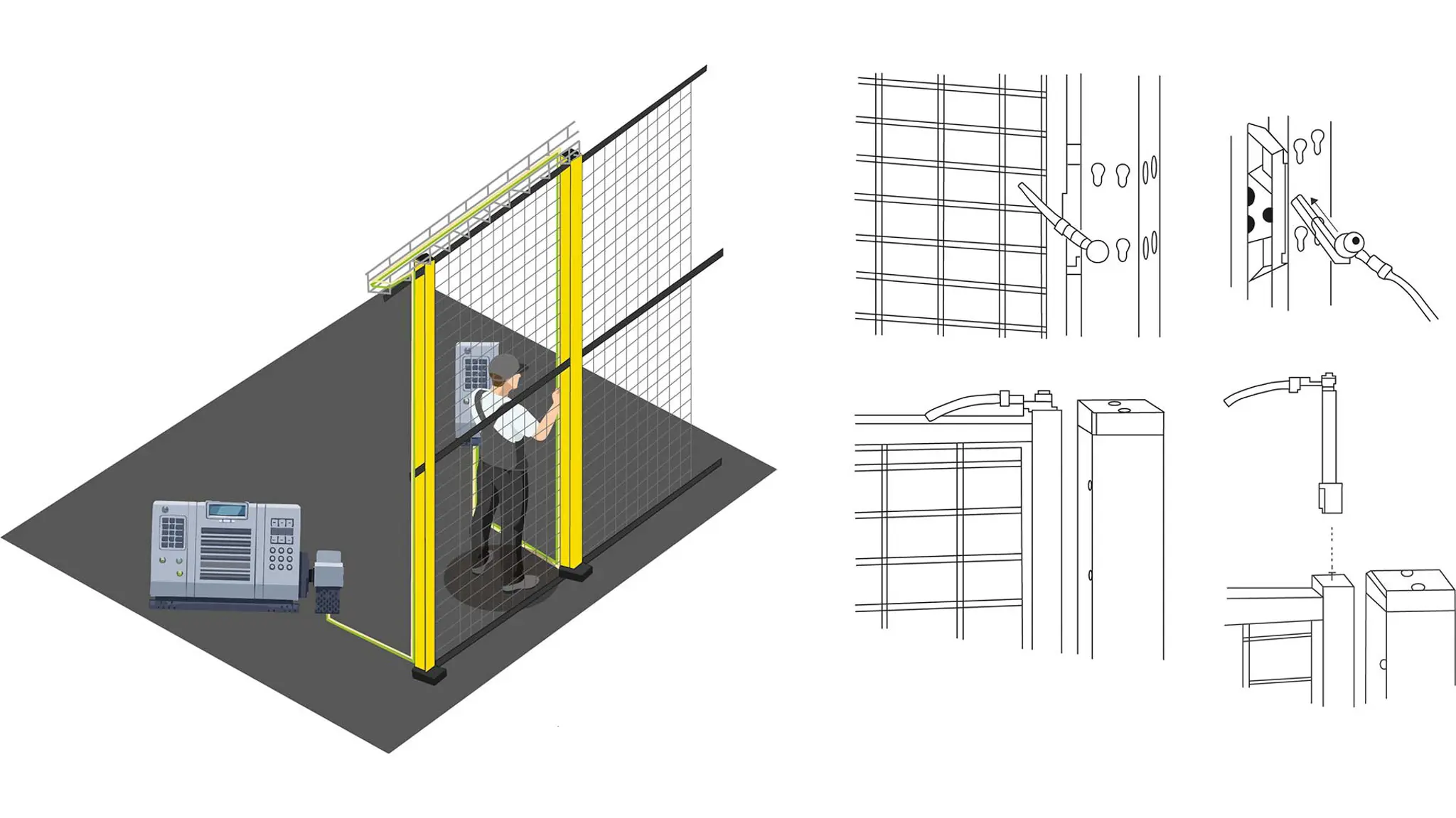 Equipotential bonding of guard fencing | Axelent Safety Book